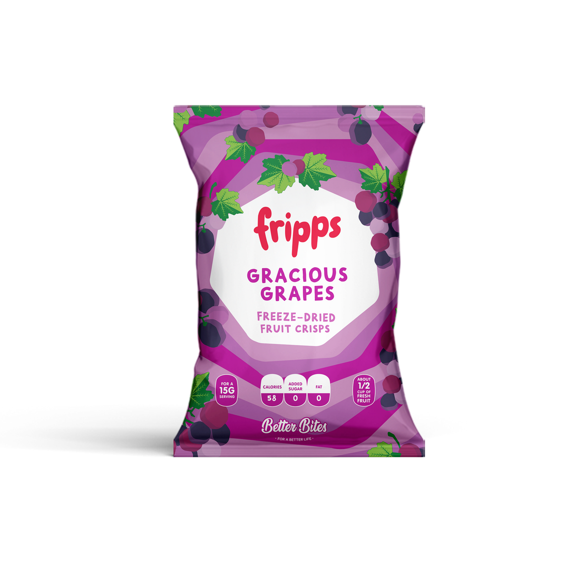 Fripps Freeze-dried grape crisps - Gracious Grapes | Better Bites